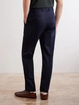 SLOWEAR Straight-leg Wool And Cashmere-blend Trousers