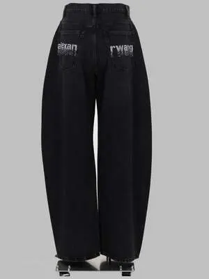 Alexander Wang Jeans Blow Up Con Logo In Strass