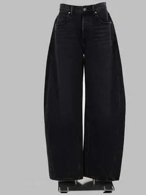 Alexander Wang Blow Up Jeans With Rhinestone Logo - Multicolor