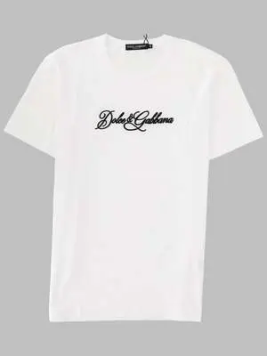 Dolce & Gabbana Embroidered Logo T-shirt - White