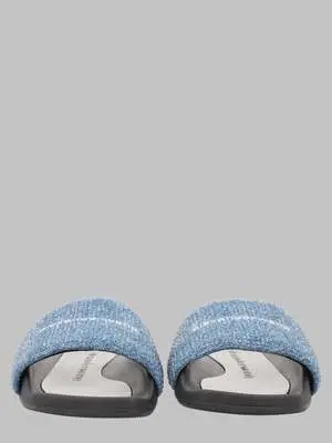 Alexander Wang Sandalo Slide In Denim - Blue