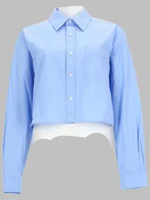 Alexander Wang Cropped Logo Shirt - Blue