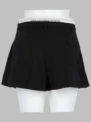 Alexander Wang Logo Elasticated Waist Shorts - Black