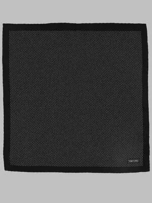TOM FORD Fazzoletto Da Taschino Con Bordo Tono Su Tono - Black
