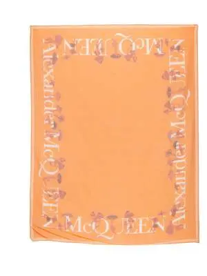 Alexander McQueen Mushroom Scarf - Orange