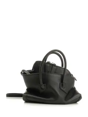 Attico La Passeggiata" Mini Leather Bag - Black