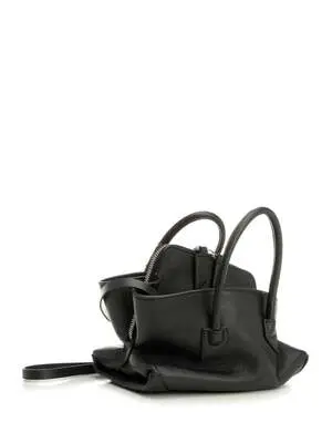 Attico La Passeggiata" Mini Leather Bag - Black