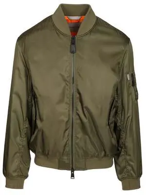 Balenciaga Polyamide Bomber Jacket - Green