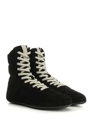 Rick Owens Quilted Minimalist High-top Sneakers