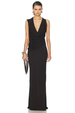 TOM FORD Crepe Jersey Evening Gown - Espresso