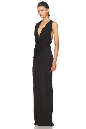 TOM FORD Crepe Jersey Evening Dress - Espresso