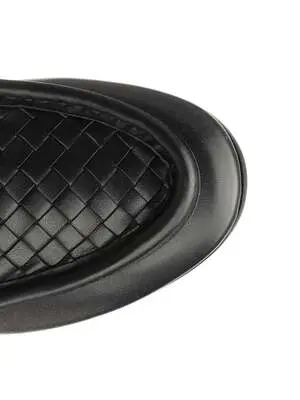 Bottega Veneta Silenzio Loafers With Intrecciato Detail - Black