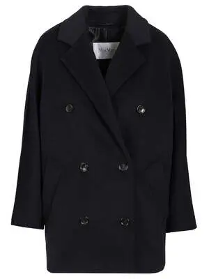 Max Mara Madame Short Coat - Blue