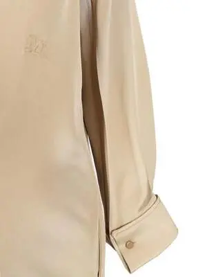 Max Mara Silk Crepe De Chine Polo Dress - Cream