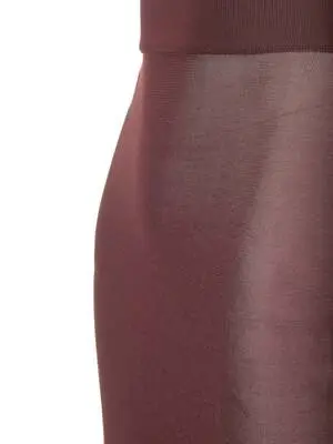 Saint Laurent Sheer High-waisted Pencil Midi Skirt