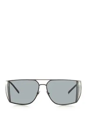 Saint Laurent Sl 750 Mask Aviator Sunglasses - Black