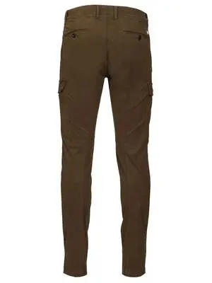 C.P. COMPANY Stretch Cotton Satin Cargo Trousers - Green