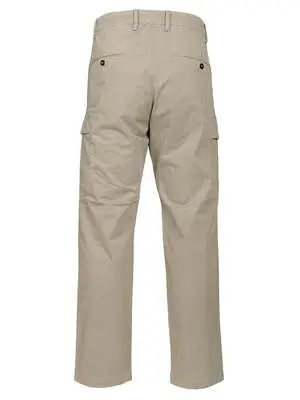 C.P. COMPANY Stretch Cotton Satin Cargo Trousers - Gray