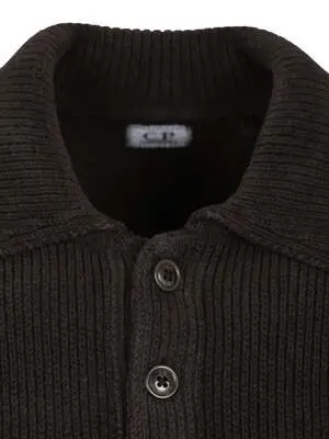 C.P. COMPANY Cotton Chenille Polo Sweater
