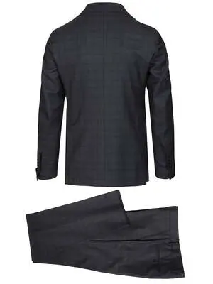 Tagliatore Vesuvio Prince Of Wales Suit - Blue