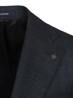 Tagliatore Vesuvio Prince Of Wales Suit - Blue
