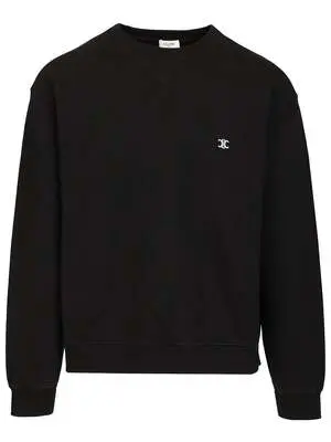 Celine Crew Neck Sweatshirt - Black