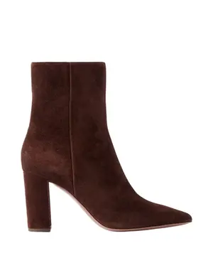 Paris Texas Anja 85 Suede Ankle Boots - Brown