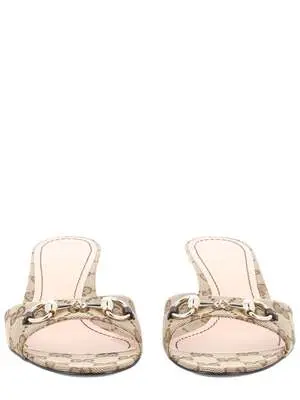 Gucci Horsebit Mules - Cream