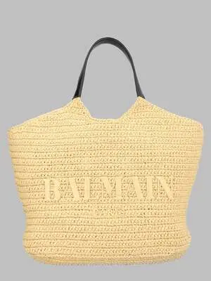 Balmain BALMAIN Crochet Shopper Bag Cream