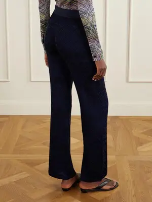 Missoni Crochet-knit Straight-leg Pants