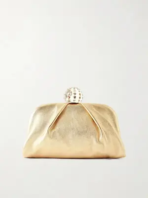 Aquazzura Metallic Clutches