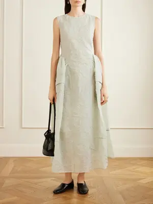 Cecilie Bahnsen Matelassé Maxi Dress