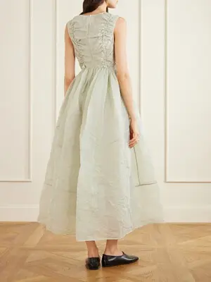 Cecilie Bahnsen Matelassé Maxi Dress