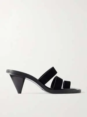 Phoebe Philo Suede Sandals - Black