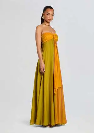 Retrofete Lunaria Chiffon Gown - Iridescent Multi