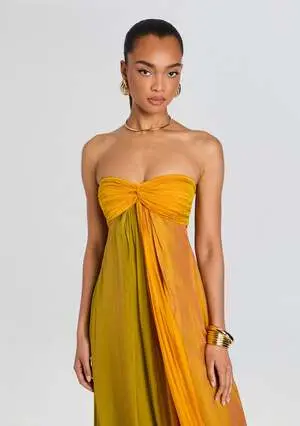 Retrofete Lunaria Chiffon Gown - Iridescent Multi