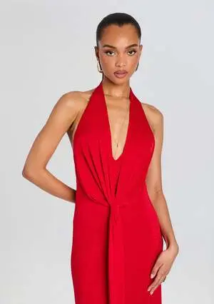 SEROYA Kayla Maxi Dress - Derby Red