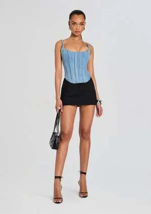 Retrofete Marishka Denim Corset Top - Bleeker