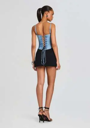 Retrofete Marishka Denim Corset Top - Bleeker