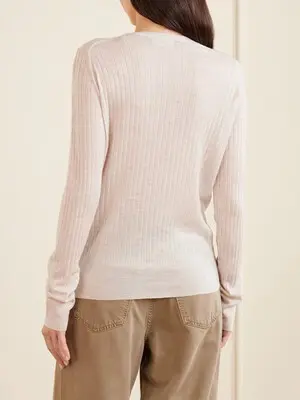 WALES BONNER Nile Ribbed Merino Wool Henley