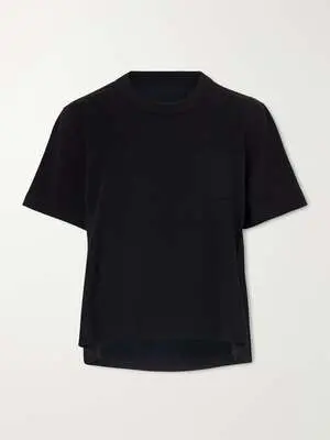 Sacai Cotton-jersey T-shirt - Black