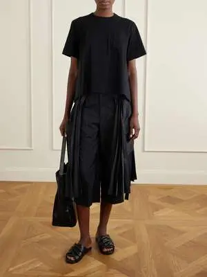 Sacai Cotton-jersey T-shirt