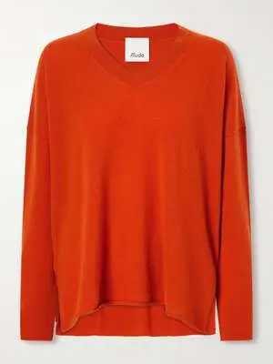 ALLUDE Cashmere Sweater - Orange
