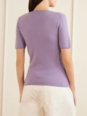ALLUDE Cashmere Ribbed Sweater