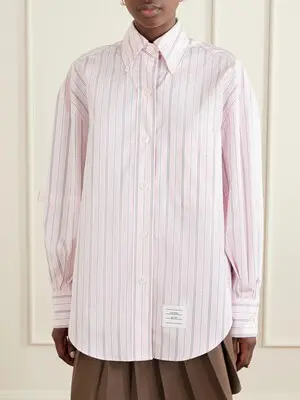 Thom Browne Striped Cotton-poplin Shirt