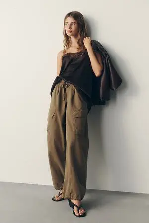 WHITEROOM + CACTUS Cotton Utility Pants