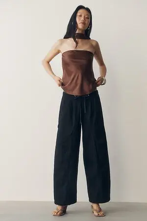 WHITEROOM + CACTUS Cotton Cargo Pants - Washed Black