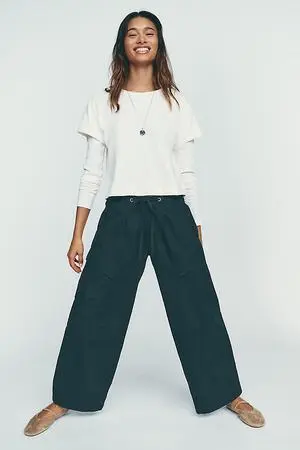 WHITEROOM + CACTUS Ridley Cotton Utility Pants - Washed Black