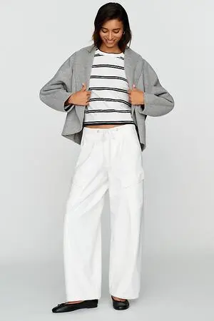WHITEROOM + CACTUS Ridley Cotton Utility Pants - White