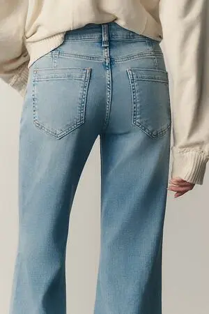 PILCRO Retro High-rise Flare Jeans - Desert Sun